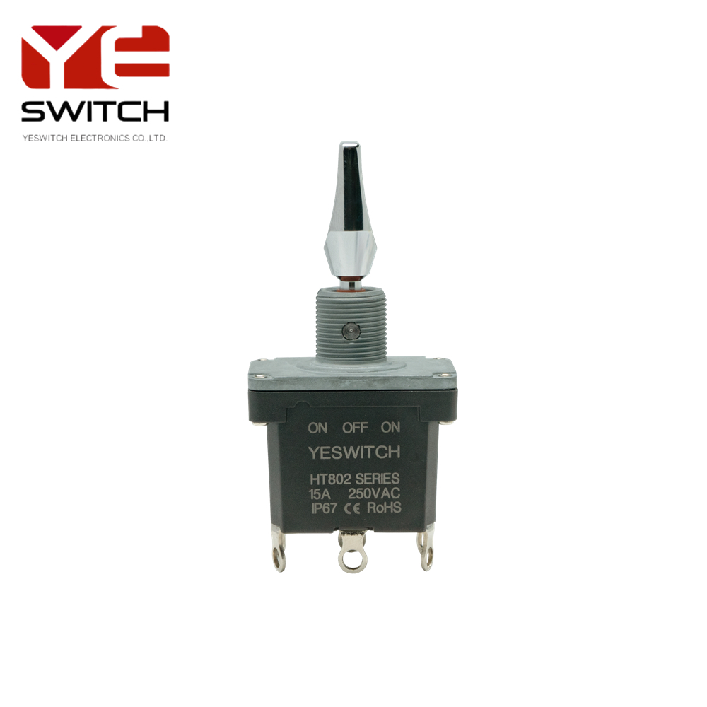 High Current Industrial Metal Toggle Switch With Solder Terminal
