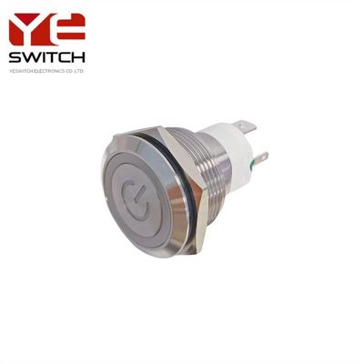 22mm 16A Metal Push Button Light Switch IP67 Push Button Switch Metal ...