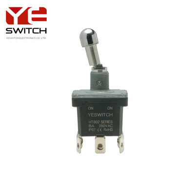 Double Pole Industrial Metal Toggle Switch With Locking Handle For ...